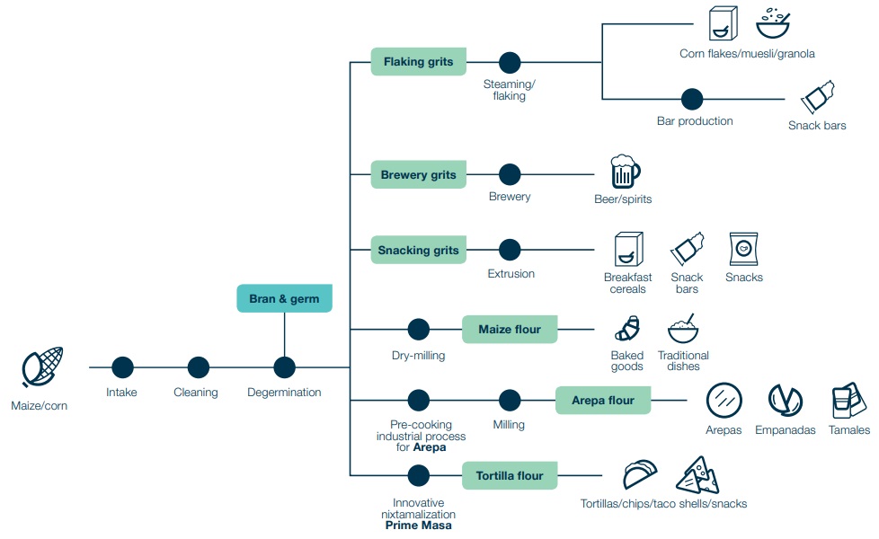 100TPD Corn Grits and Flour Production Line - WinTone Grain Processing ...